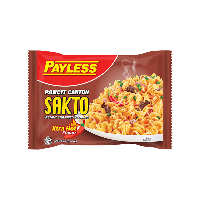 PAYLESS SAKTO PANCIT CANTON XTRA HOT 70G – Magic Star Supermarket