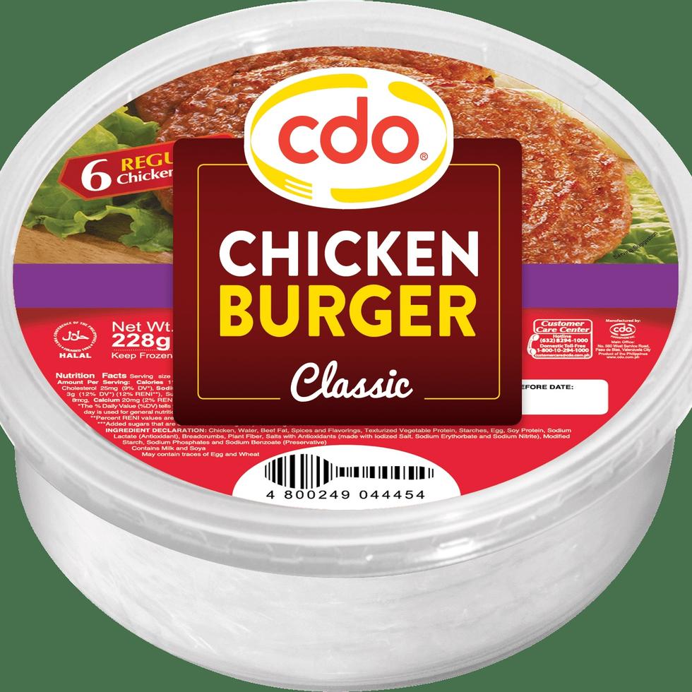 CDO CHICKEN BURGER 228G – Magic Star Supermarket