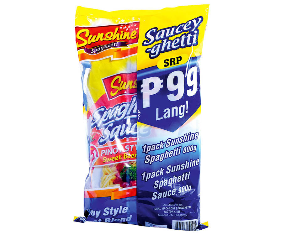 SUNSHINE SAUCEYGHETTI PINOY 1.7KG – Magic Star Supermarket
