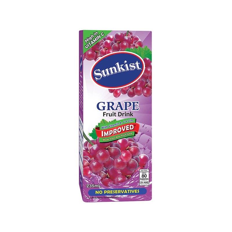 SUNKIST GRAPE 235ML – Magic Star Supermarket