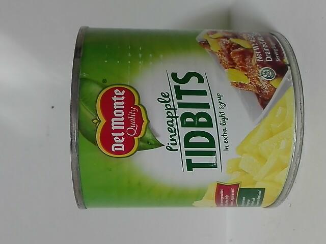 DEL MONTE PINEAPPLE TIDBITS 432G 1 1/2 – Magic Star Supermarket