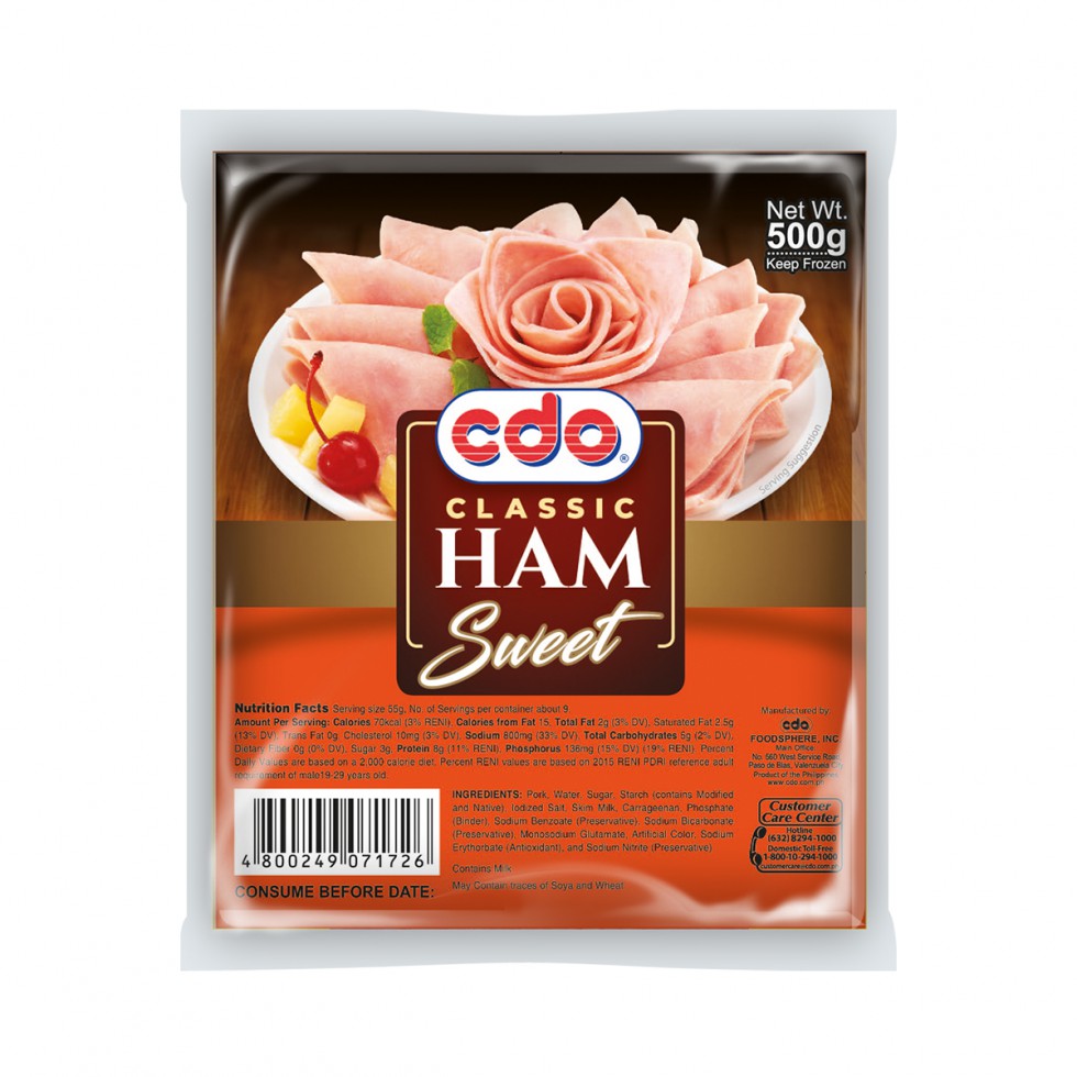 CDO REG. SWEET HAM 500GM – Magic Star Supermarket