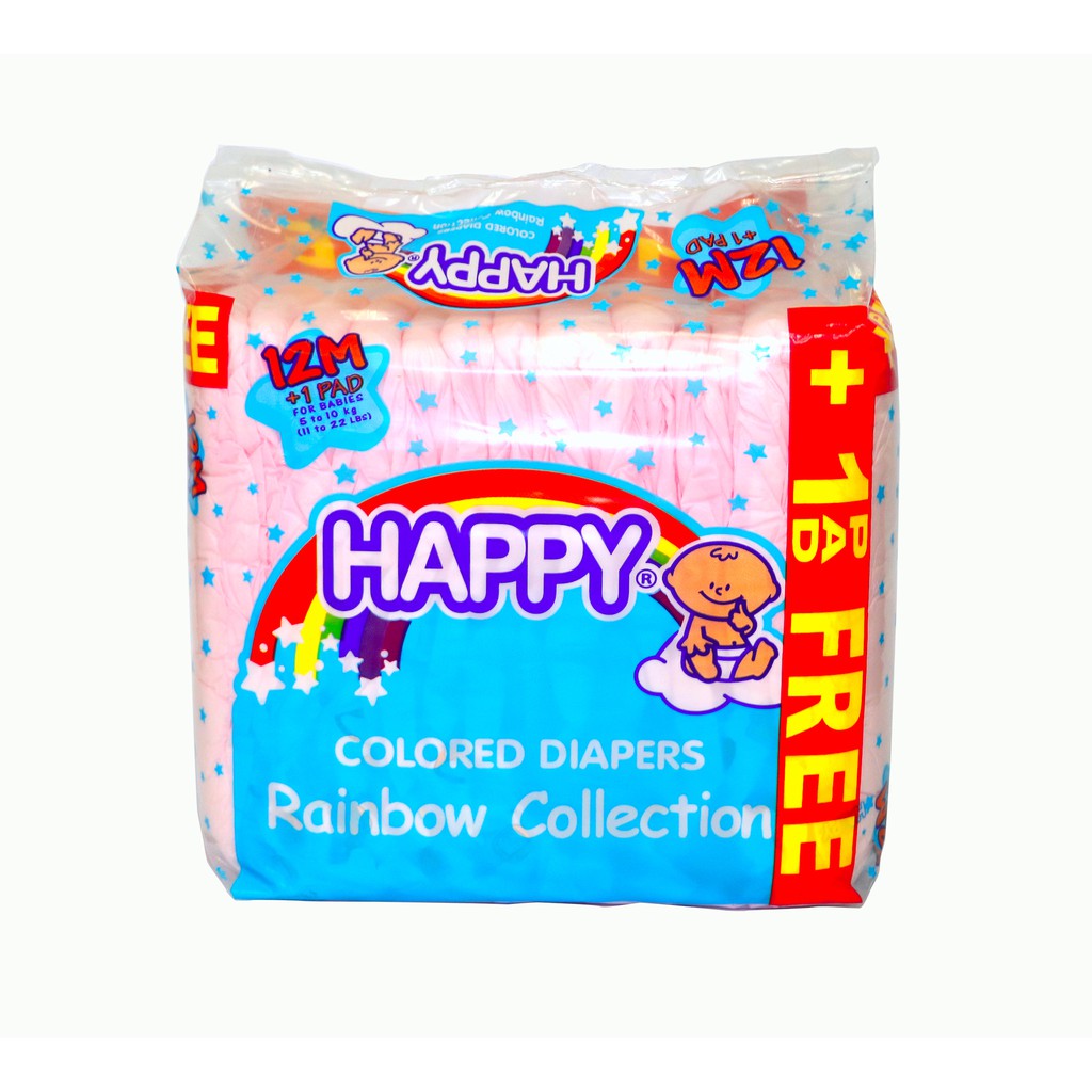 HAPPY DIAPER M 12`S PINK – Magic Star Supermarket
