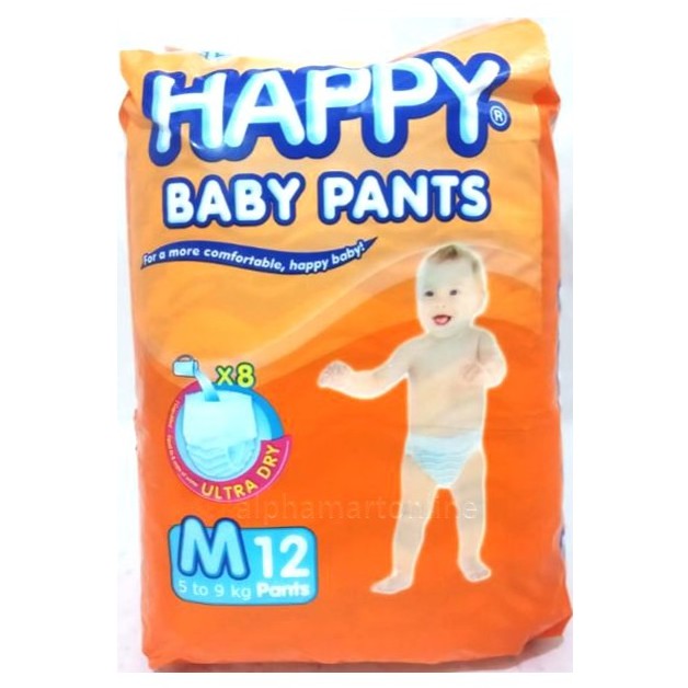 HAPPY DIAPER M 12`S – Magic Star Supermarket