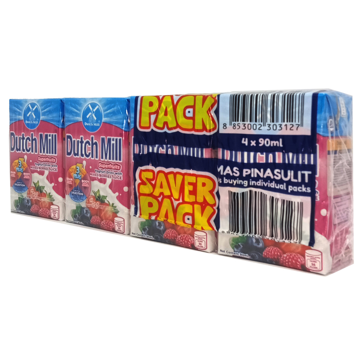 DUTCHMILL SUPERFRUITS 90MLX4`S SAVER PCK – Magic Star Supermarket