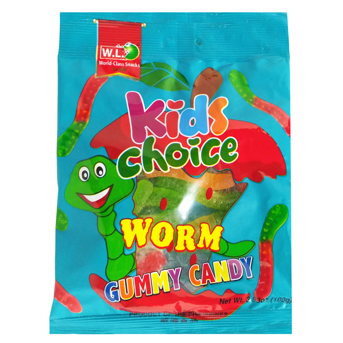 KIDS CHOICE WORM GUMMY CANDY 100G – Magic Star Supermarket