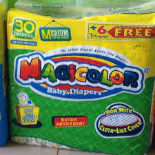 MAGICOLOR DIAPER MED 10`S – Magic Star Supermarket