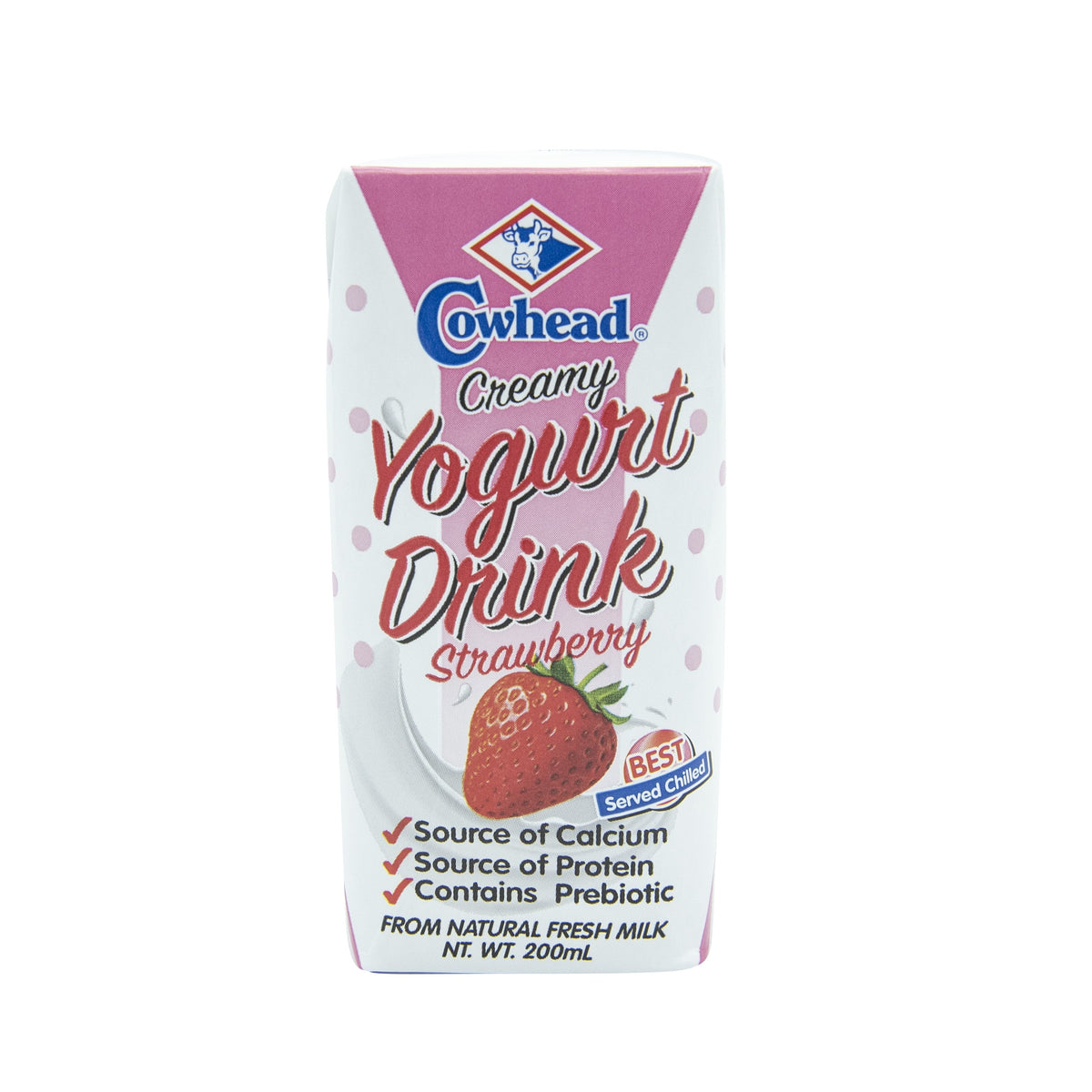 COWHEAD YOGURT DRINK STRAWBEERY 200ML – Magic Star Supermarket
