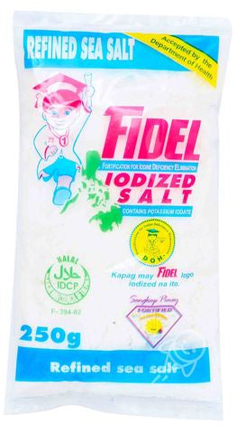 FIDEL IODIZED SALT REF 250GM – Magic Star Supermarket